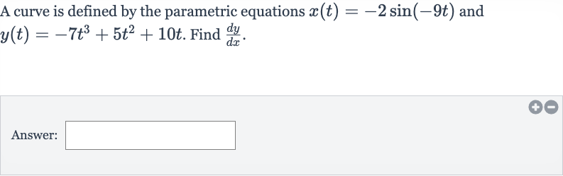 (Solved)-A curve is defined by the parametric equations x(t)=-2sin(-