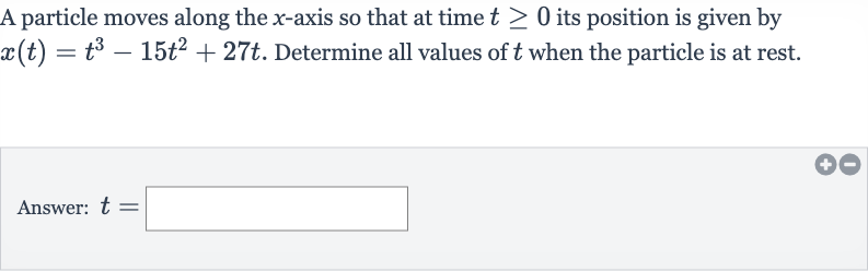 (Solved)-A particle moves along the x-axis so that at time t >= 0 i
