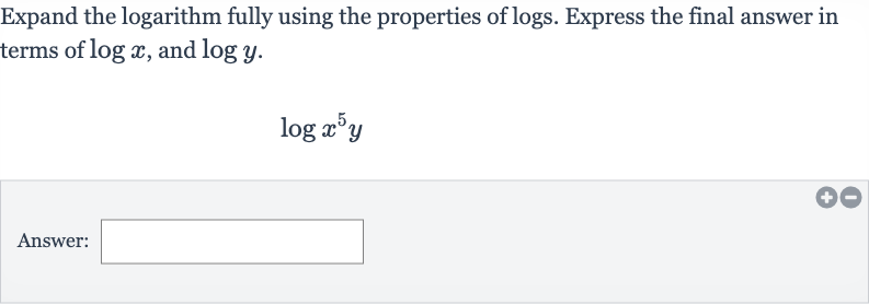 (Solved)-Expand the logarithm fully using the properties of logs. Exp