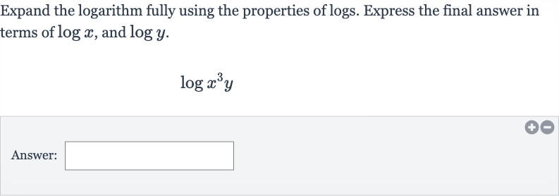 (Solved)-Expand the logarithm fully using the properties of logs. Exp