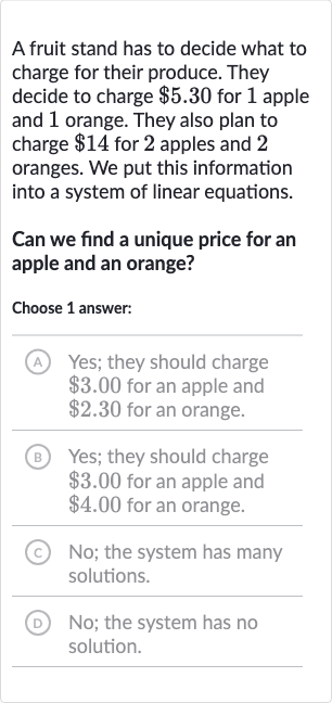 (Solved)-A fruit stand has to decide what to charge for their produce